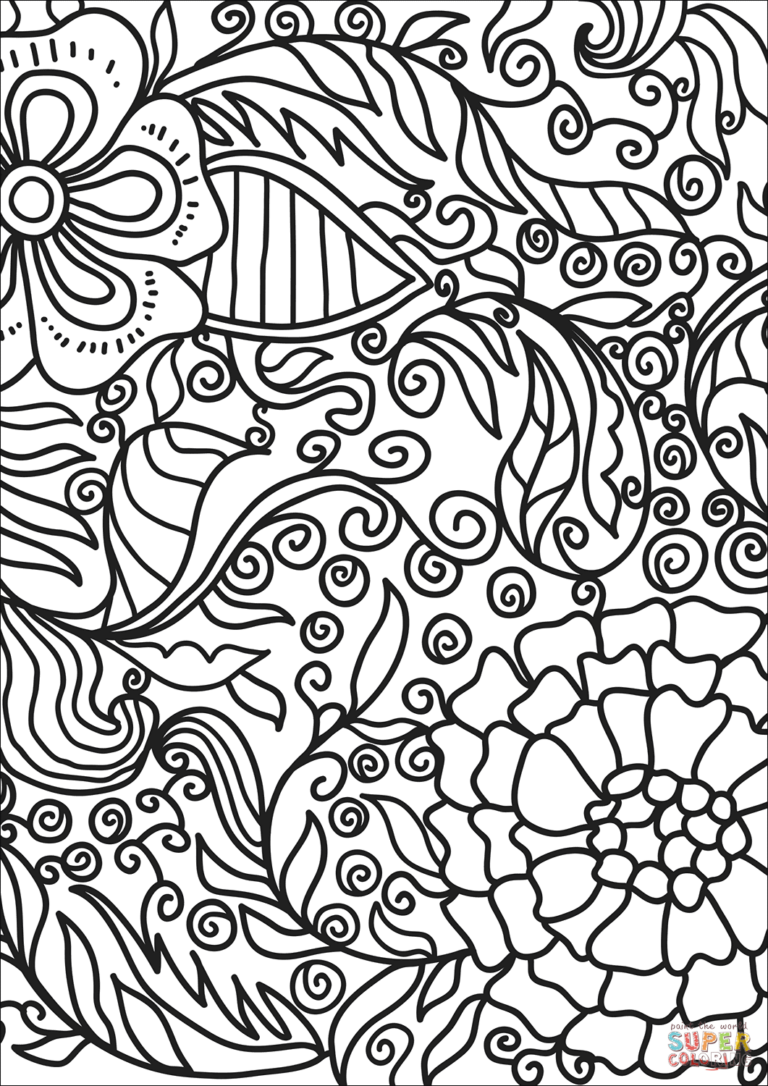 Coloring Pages Abstract Art Printable - We Love Printables