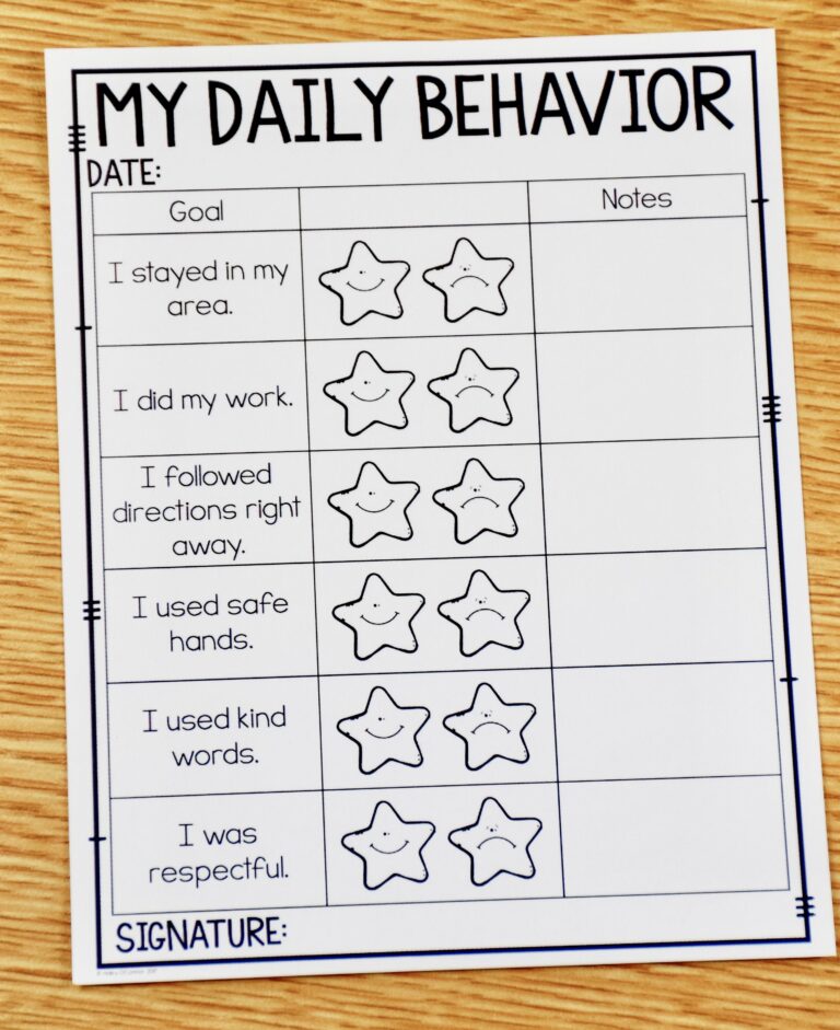 Behaviour Management Printable Reward Charts - We Love Printables
