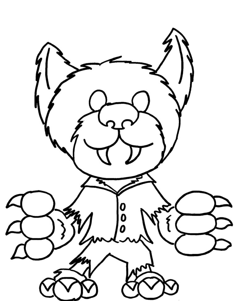 Werewolf Coloring Pages Printable - We Love Printables