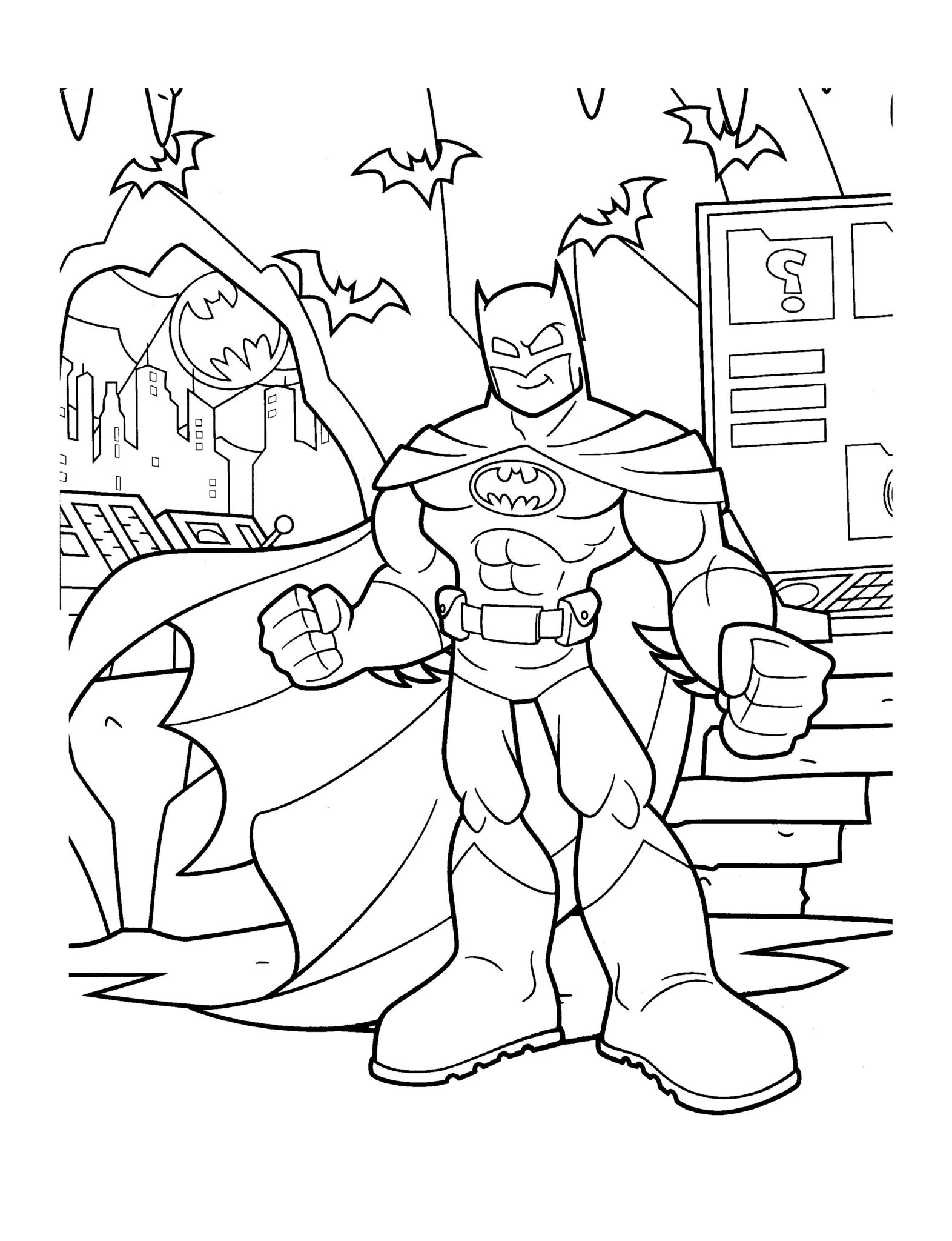 Free Printable Coloring Pages Of Batman - We Love Printables