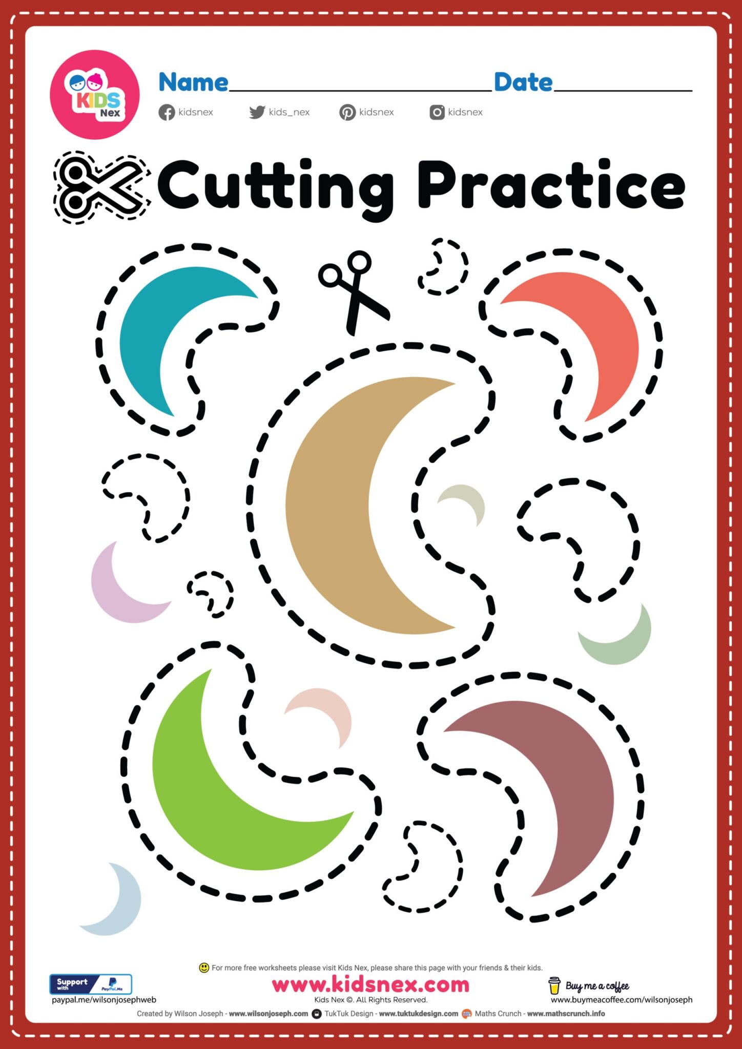 Free Printable Cutting Practice Pages - We Love Printables