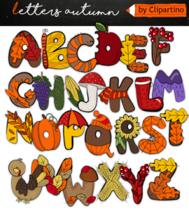 Free Printable Fall Alphabet Letters - We Love Printables