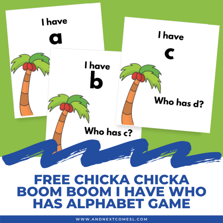 Free Printable Chicka Chicka Boom Boom Letters - We Love Printables
