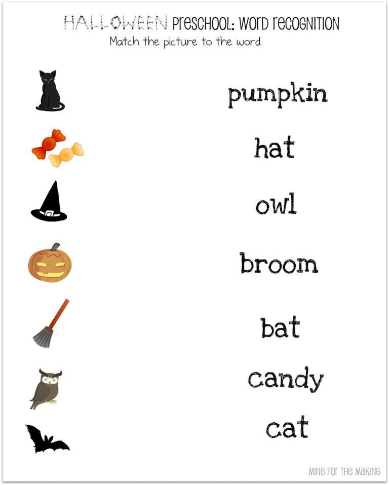 Halloween Preschool Activities Printables - We Love Printables