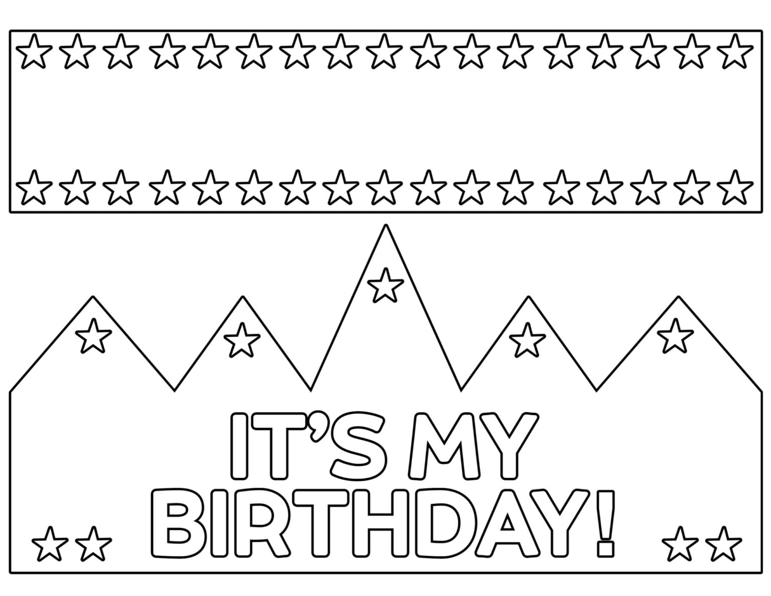Happy Birthday Crown Printable - We Love Printables
