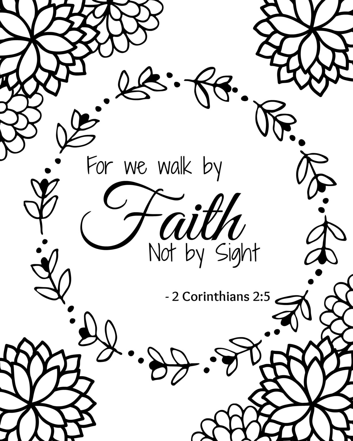 Bible Verse Coloring Pages Free Printable - We Love Printables