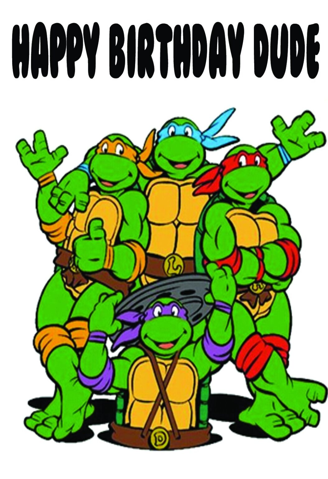 Ninja Turtle Birthday Card Printable - We Love Printables