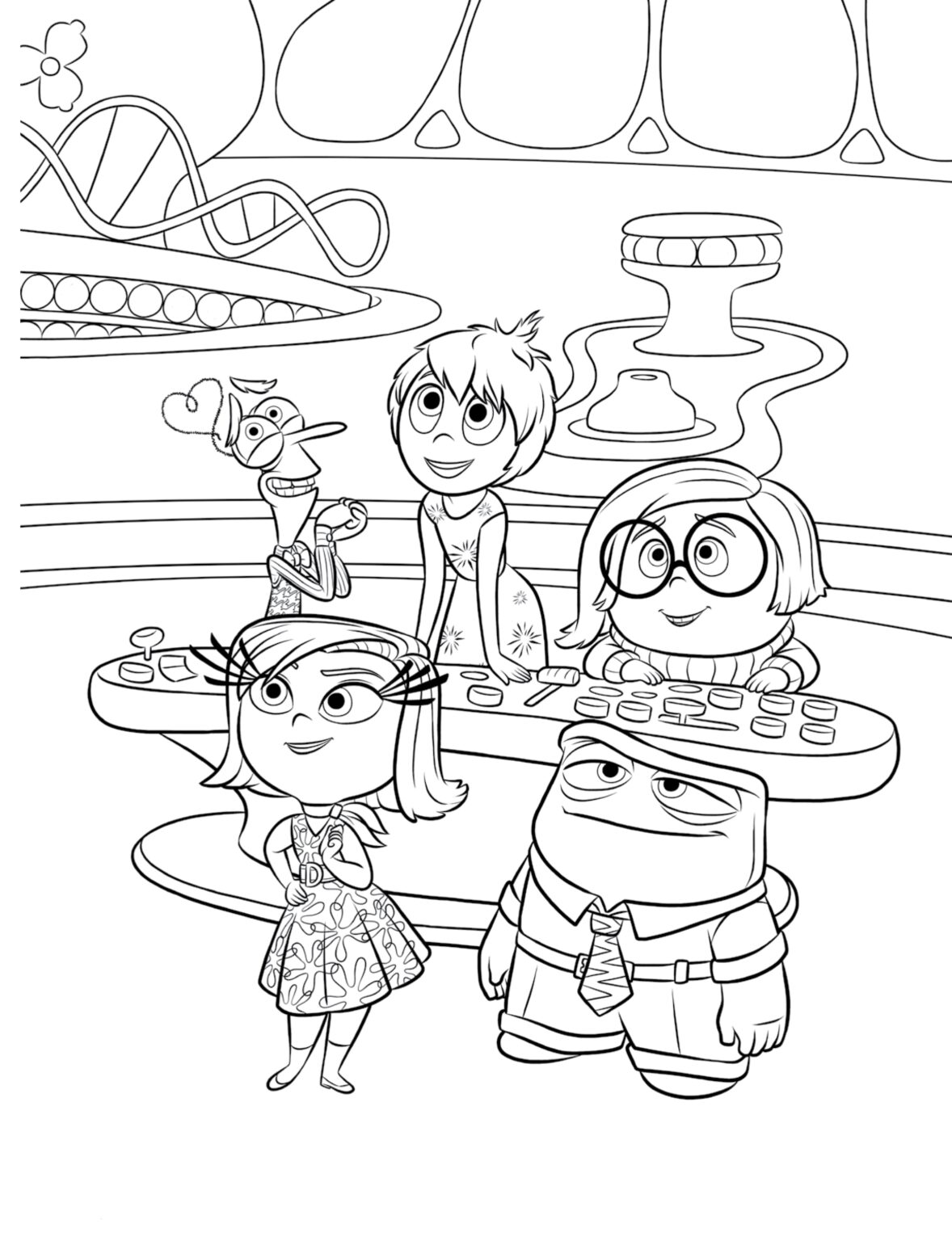 Printable Inside Out Coloring Pages - We Love Printables