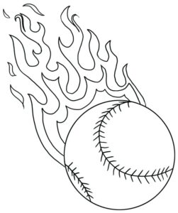 Printable Softball Coloring Pages - We Love Printables