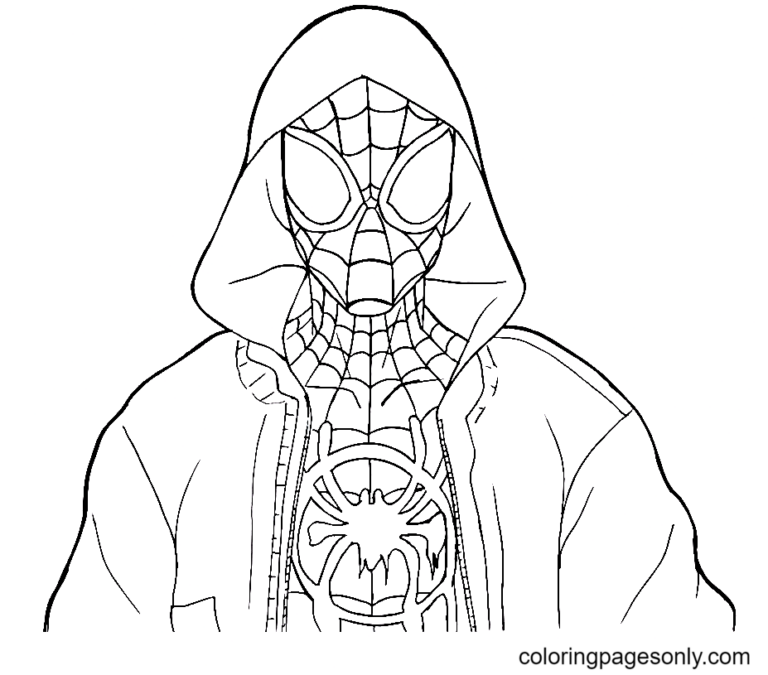 Printable Spiderman Miles Morales Coloring Pages - We Love Printables
